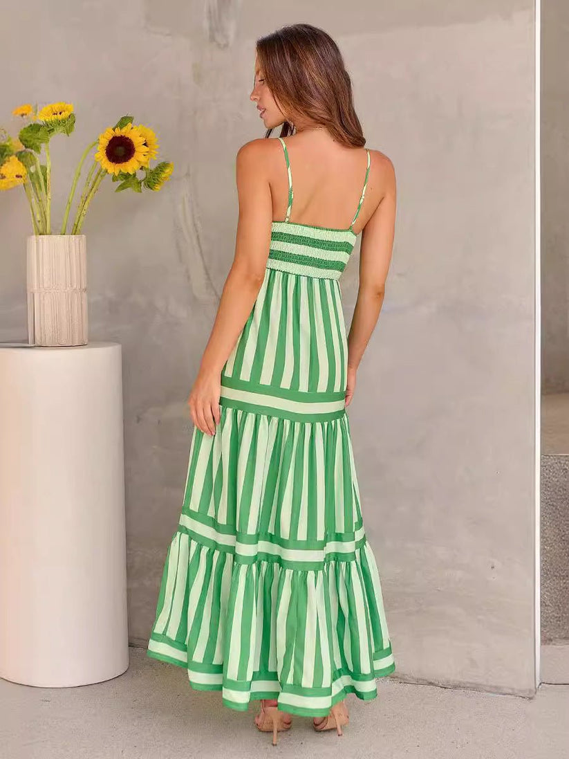 Asher Long Striped Dress – Pinkpie